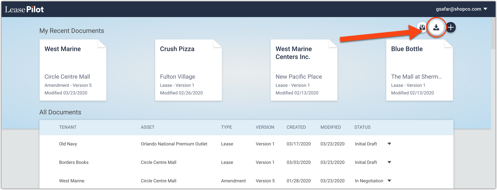 Downloading a Blank Form – LeasePilot